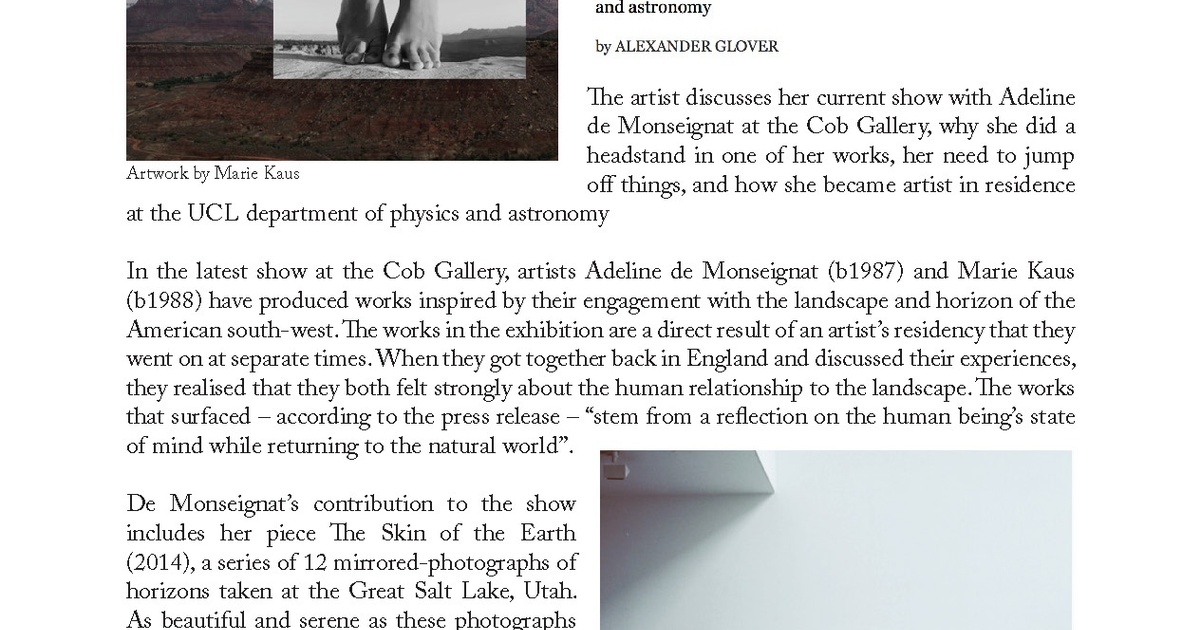 Points of Contact | 8 - 31 October 2015 | Cob Gallery